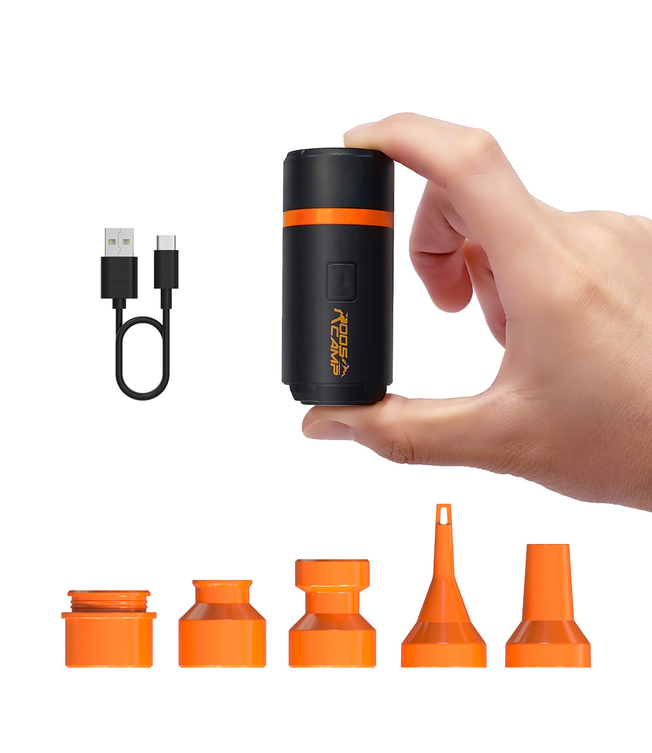 RoosCamp Aero Pump-3-in-1 Mini Air Pump